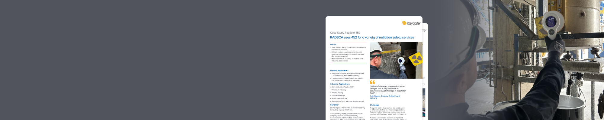 RaySafe - Leader in X-Ray Radiation Dosimetry Management